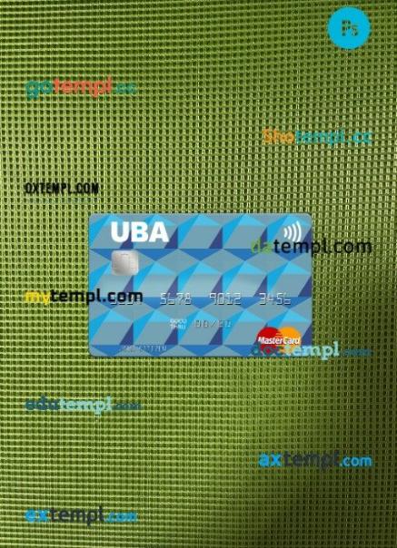 Albania United Bank of Albania mastercard PSD scan and photo taken ...