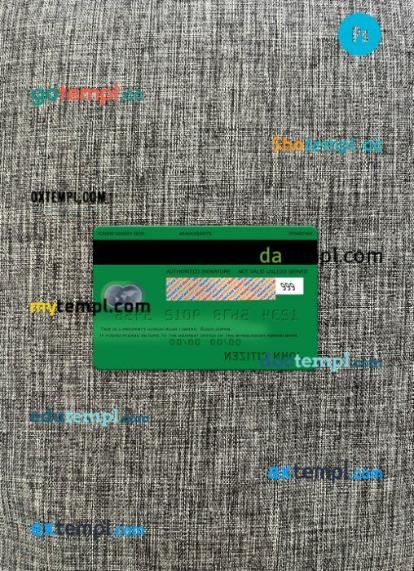Bangladesh Agrani bank mastercard PSD scan and photo taken image, 2 in 1