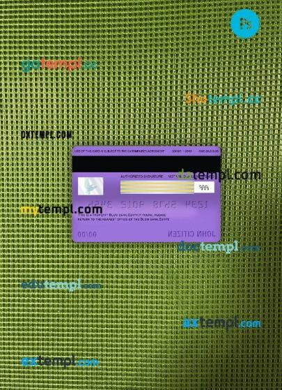 Egypt Blom bank visa electron card PSD scan and photo-realistic ...