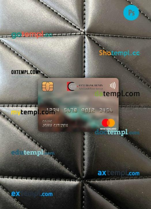 Equatorial Guinea CCEI bank mastercard PSD scan and photo taken image ...