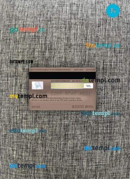 Equatorial Guinea CCEI bank visa electron card PSD scan and photo ...