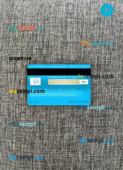 France Groupe BPCE bank visa classic card PSD scan and photo-realistic ...